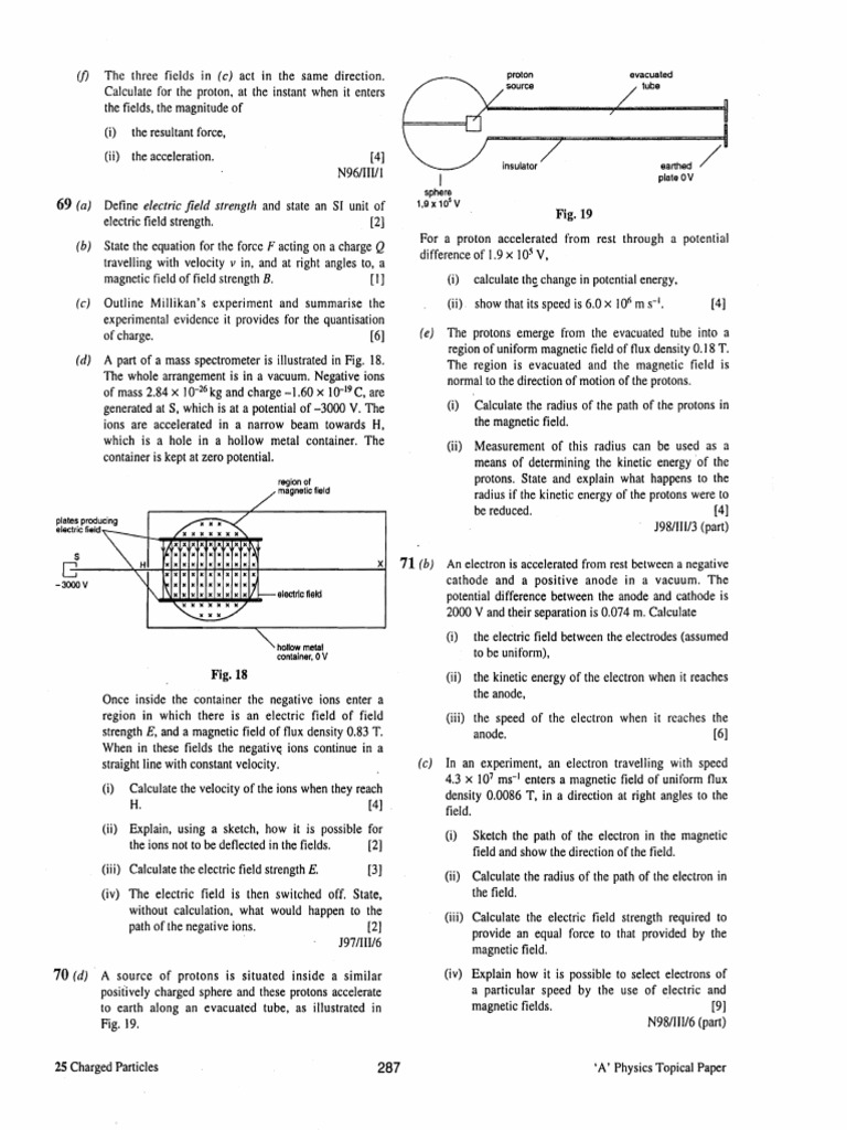 a25_charged_particles (dragged) 11 | PDF | Electron | Magnetic Field