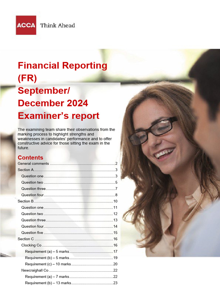 FR Examiner's Report 2024 Insights | PDF | Deferred Tax | Debits And ...