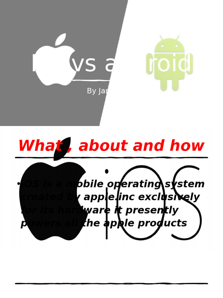 Ios Vs Android: by Jamal Afiq | PDF