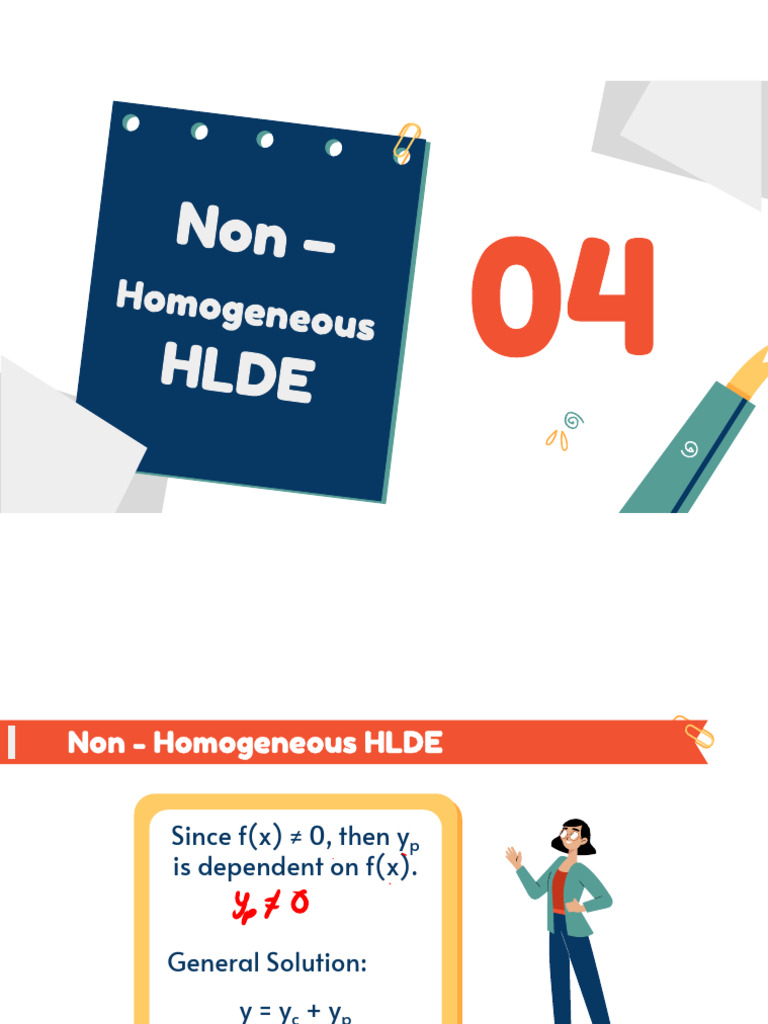 Non-Homogeneous Differential Equations | PDF