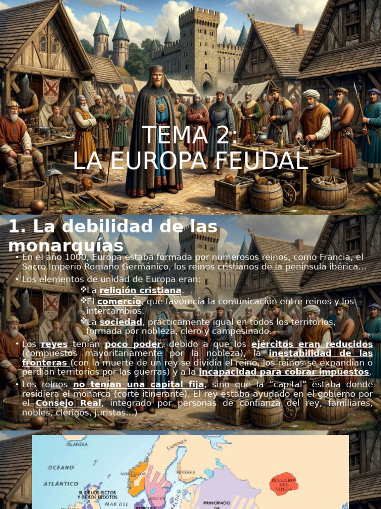 Tema 2. La Europa Feudal | PDF | Feudalismo | Edades medias