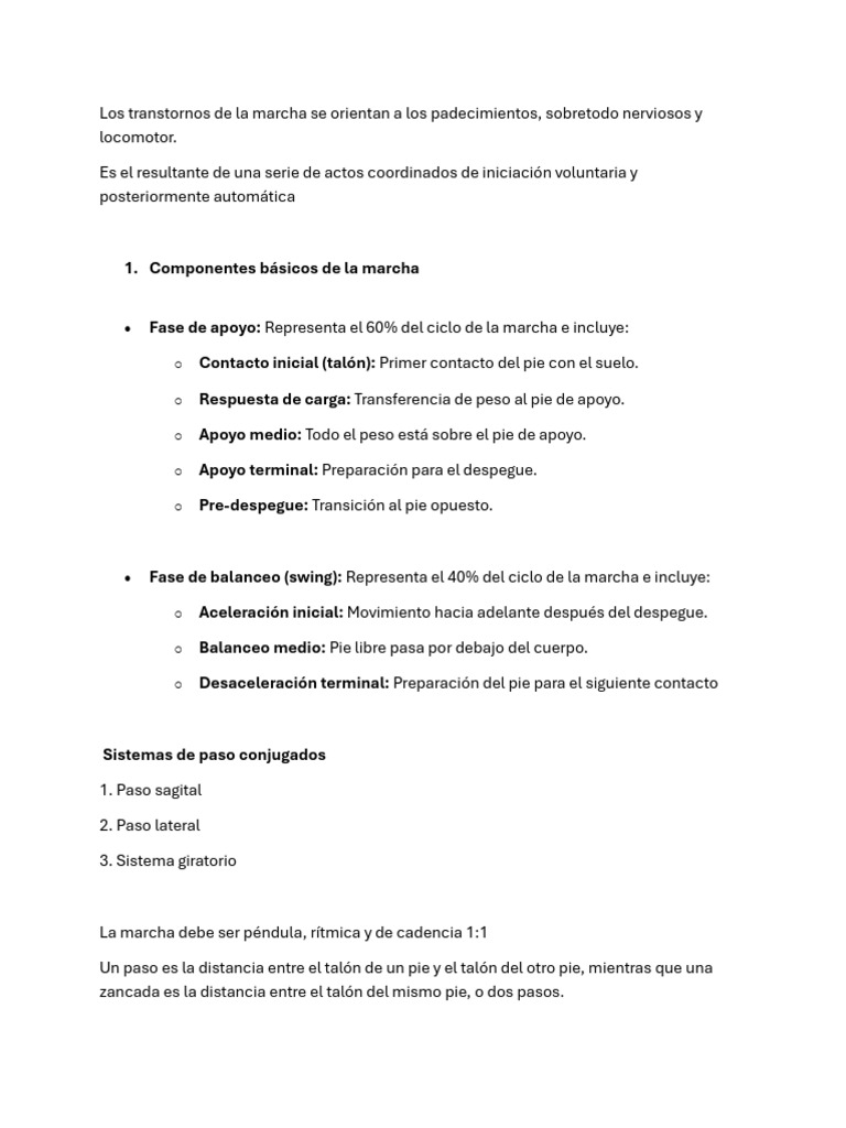 Trastornos de la marcha: tipos y evaluación | PDF | Rodilla | Pie