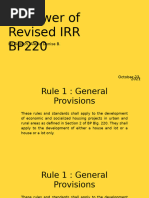 Revised IRR BP220 2008 | PDF | Road | Sidewalk