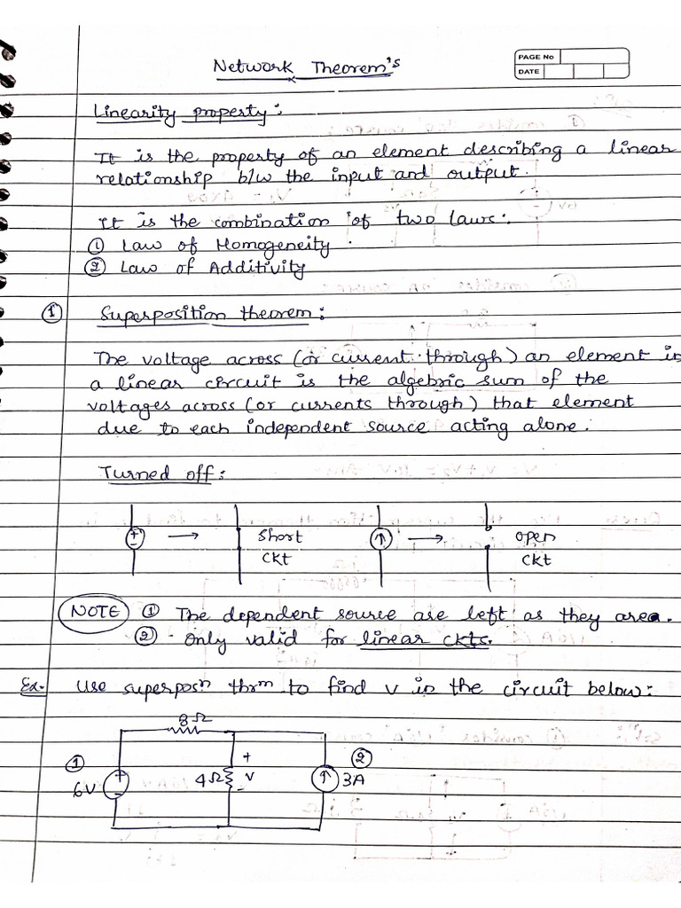 Network Theorems | PDF