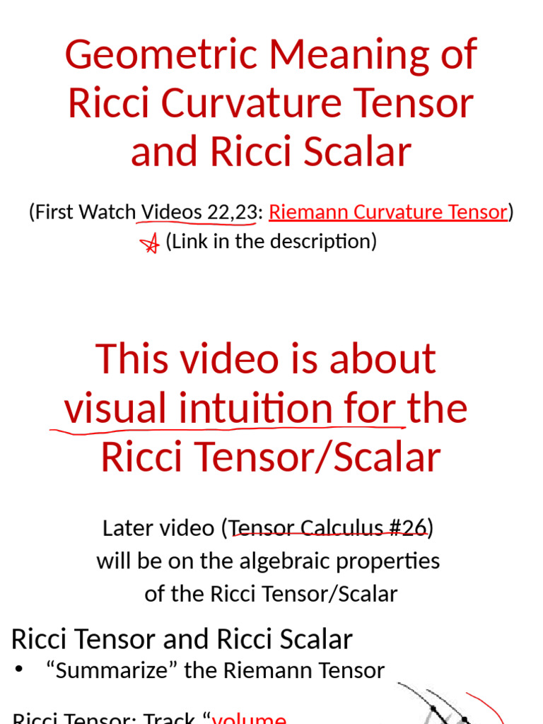 TensorCalc 24 Ricci Tensor Sectional Curvature | PDF | Curvature | Differential Geometry