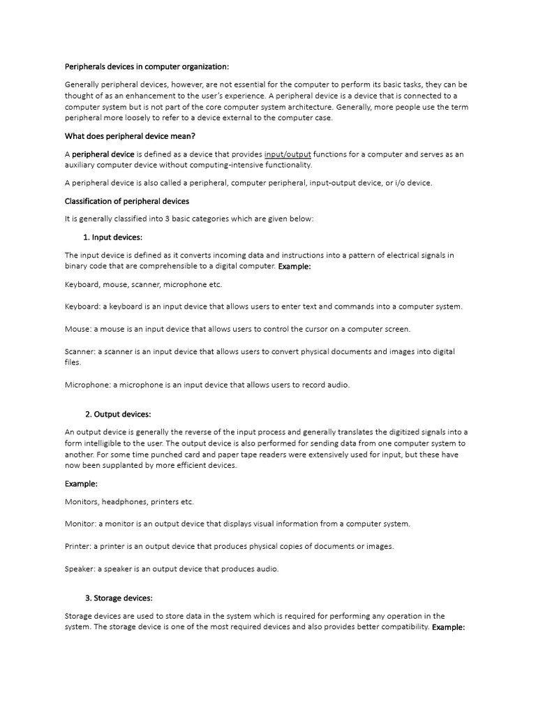 coa unit 3 part1 | PDF | Input/Output | Computer Data Storage