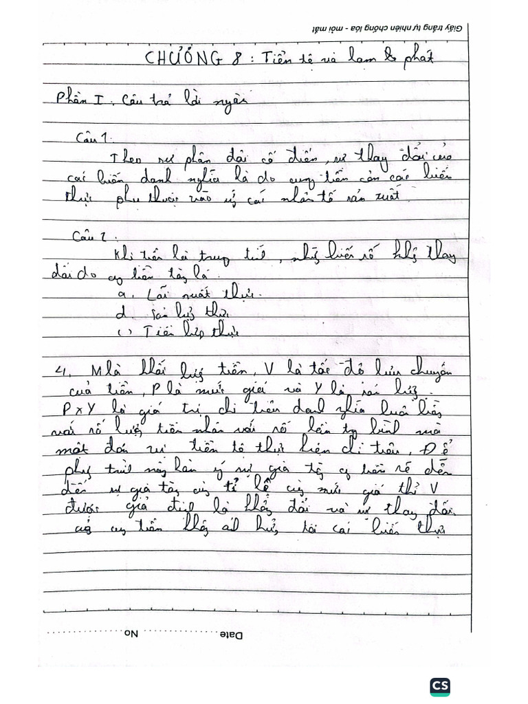 Btap Chương 8 | PDF