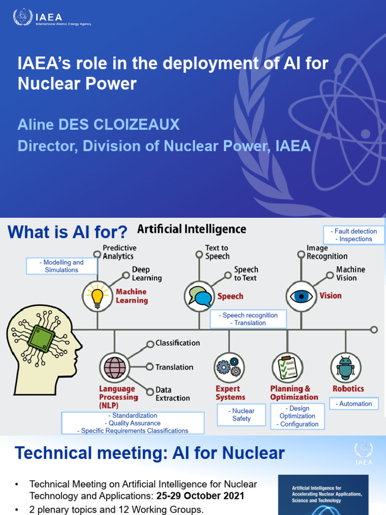 des_cloizeaux_new_iaeas_role_in_the_deployment_of_ai_for_np_rev_1 | PDF | Artificial ...