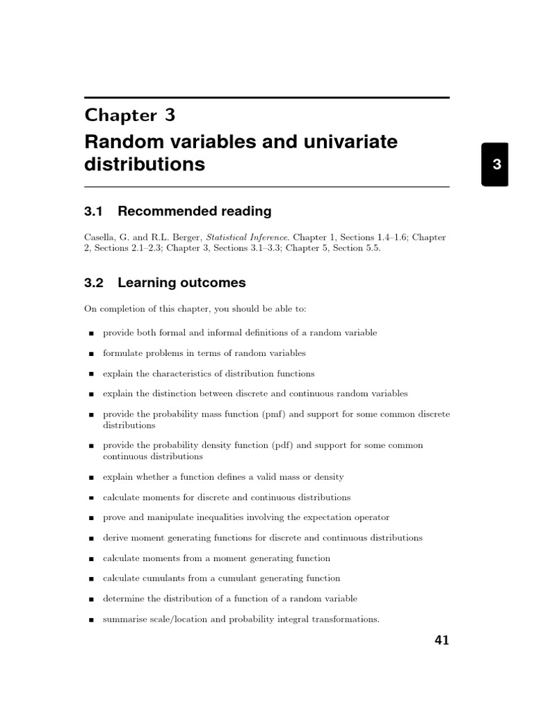 Random Variables and Distributions Explained | PDF | Probability Distribution | Random Variable