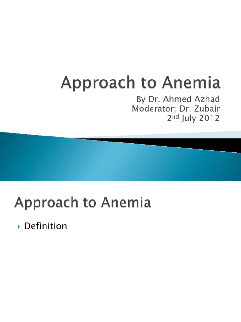Anemia Classification and Diagnosis Guide | PDF | Anemia | Body Fluids