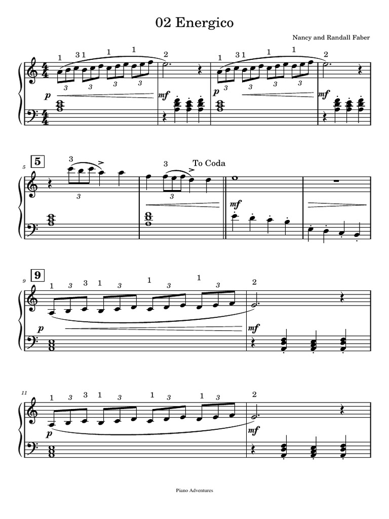 02 Energico - Adv3b Piano Adventures - Perfomance - Level 3B | PDF