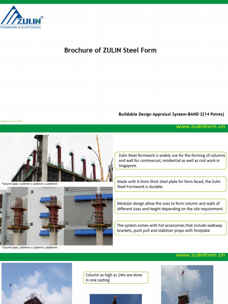 Brochure For ZULIN Steel Form | PDF