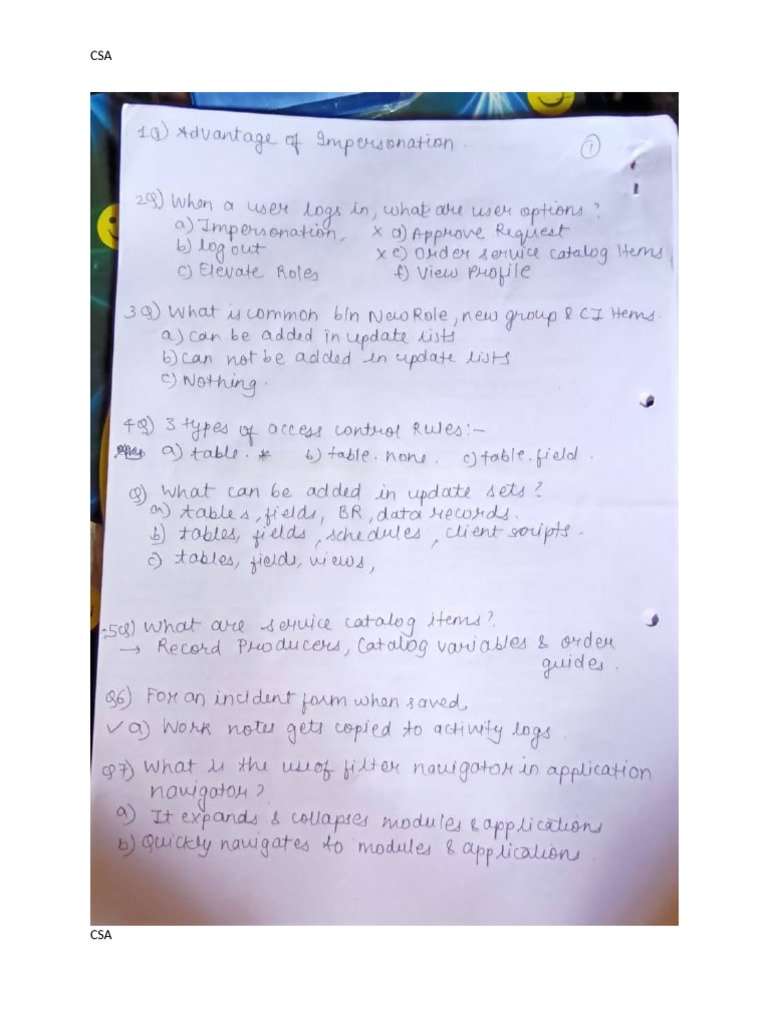 CSA Questions Dump 3 | PDF