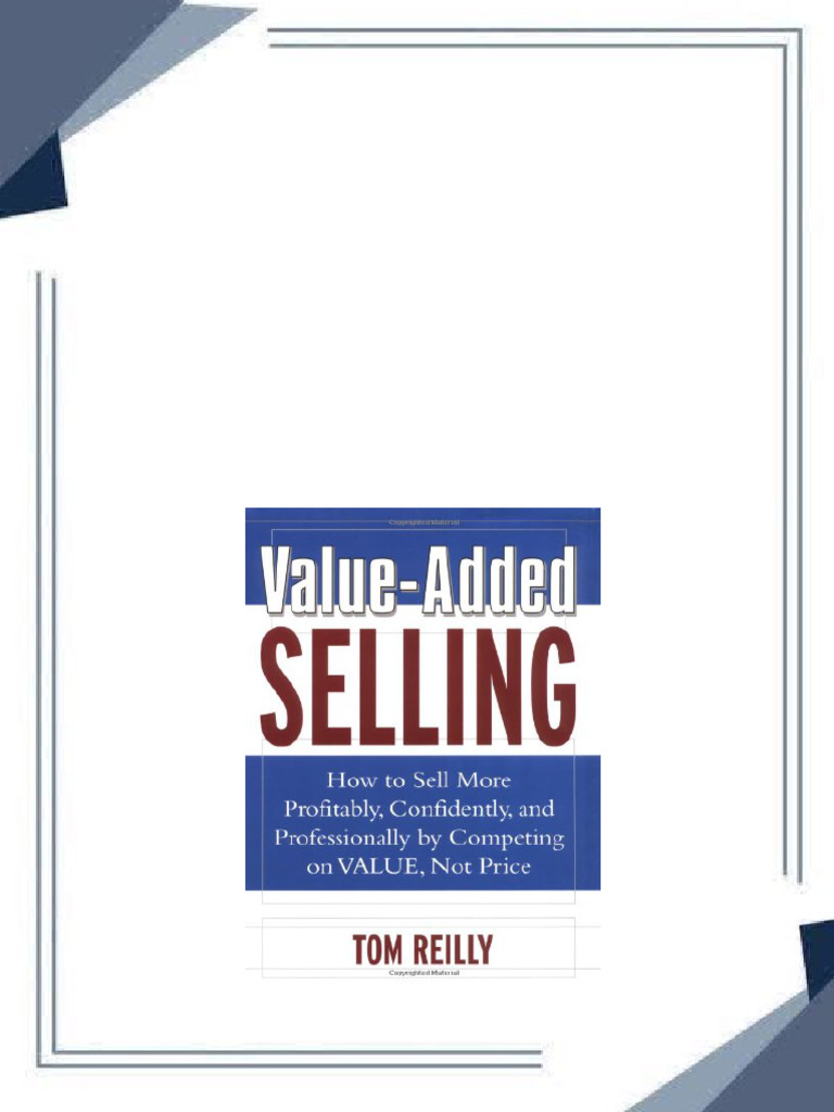 Value Added Selling How To Sell More Profitably | PDF | Sales | Trademark