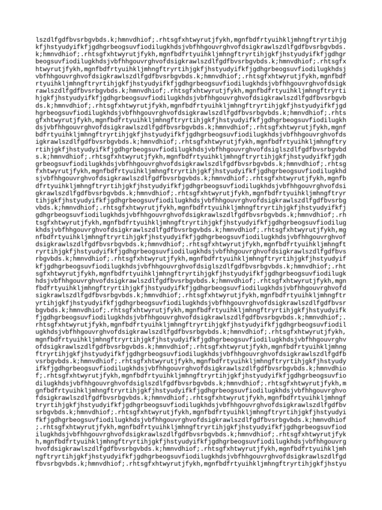 Random Text Generator Output | PDF