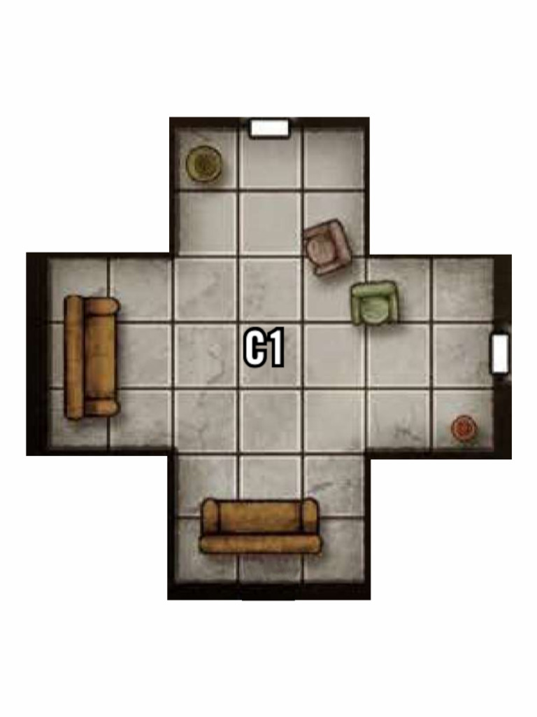 Abomination Vault Printable Game Map Room Printable C1 | PDF