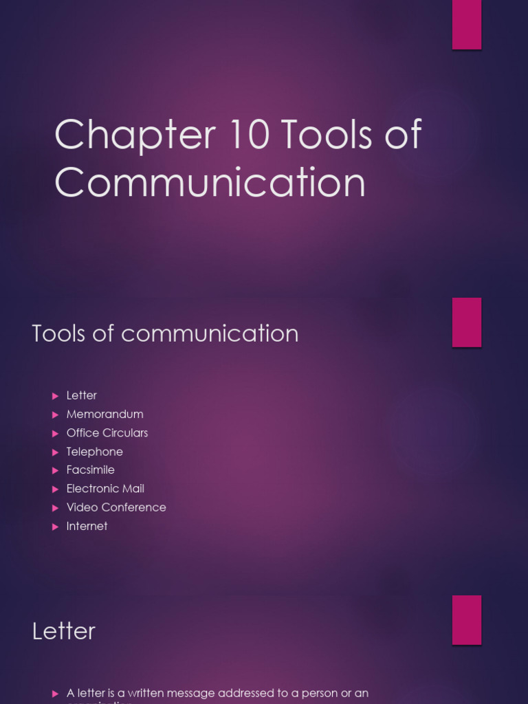 Essential Communication Tools Explained | PDF | Videotelephony | Fax