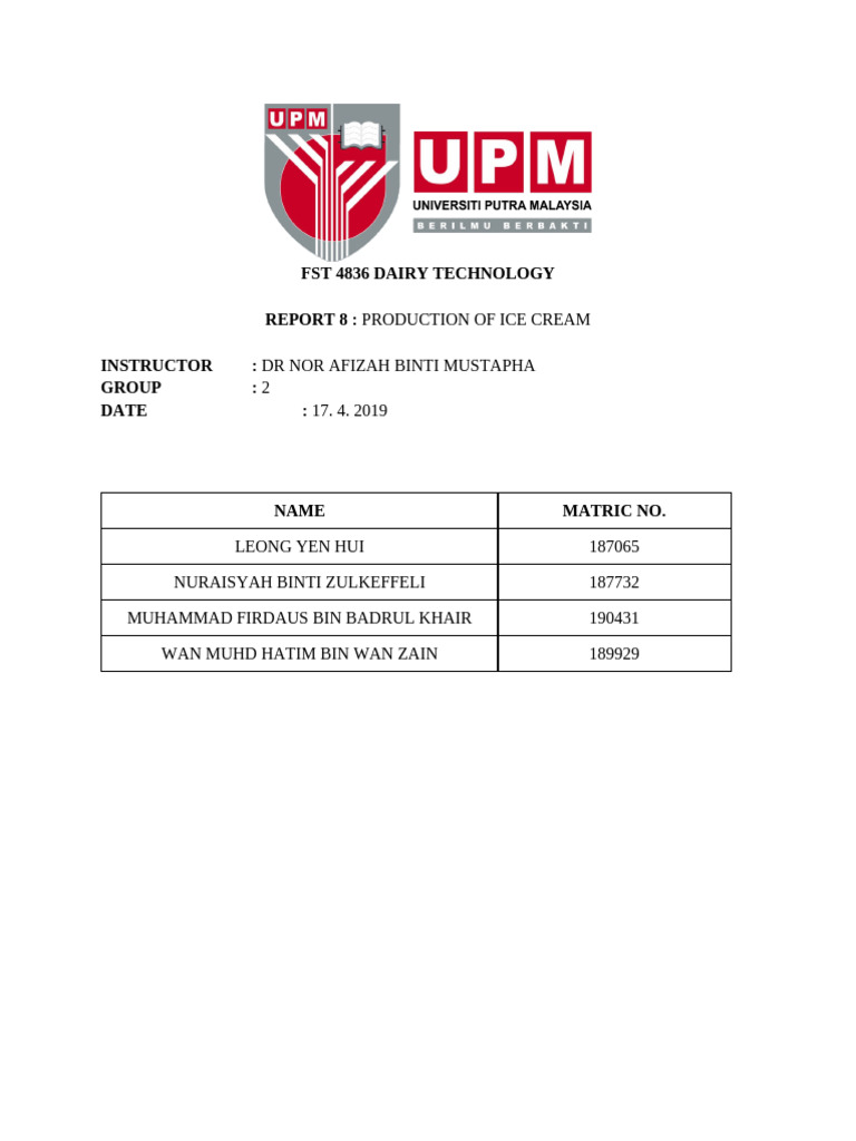 DAIRY - EXP 8 ICE CREAM | PDF | Ice Cream | Milk