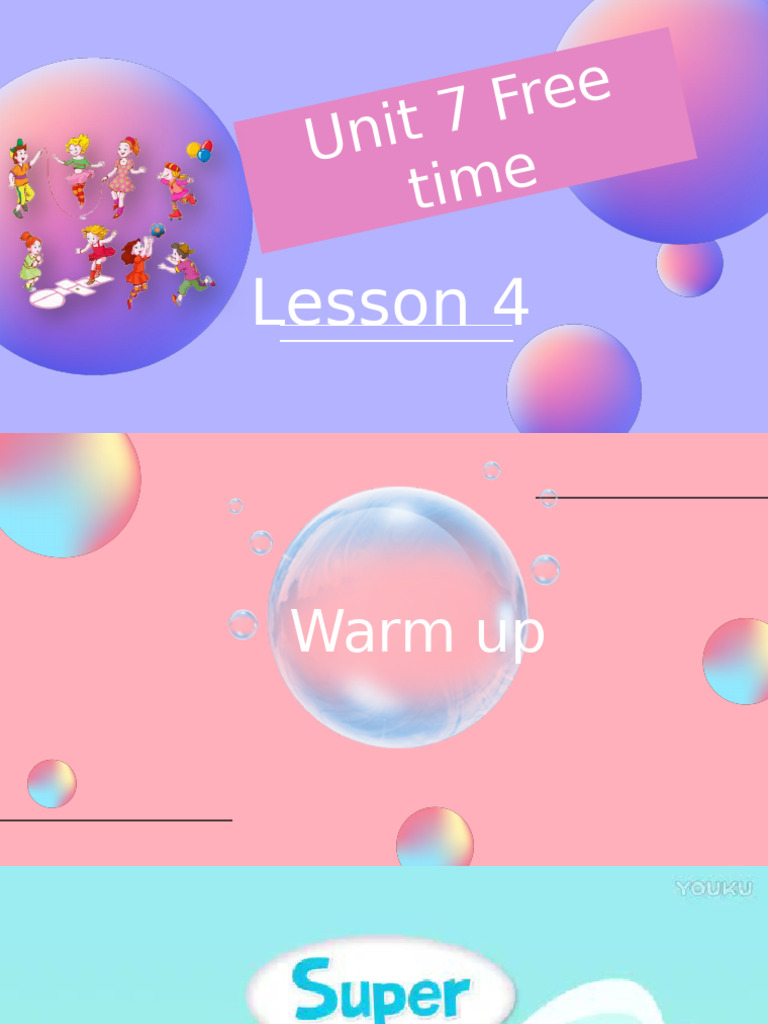 U7 Free time Lesson 4 | PDF