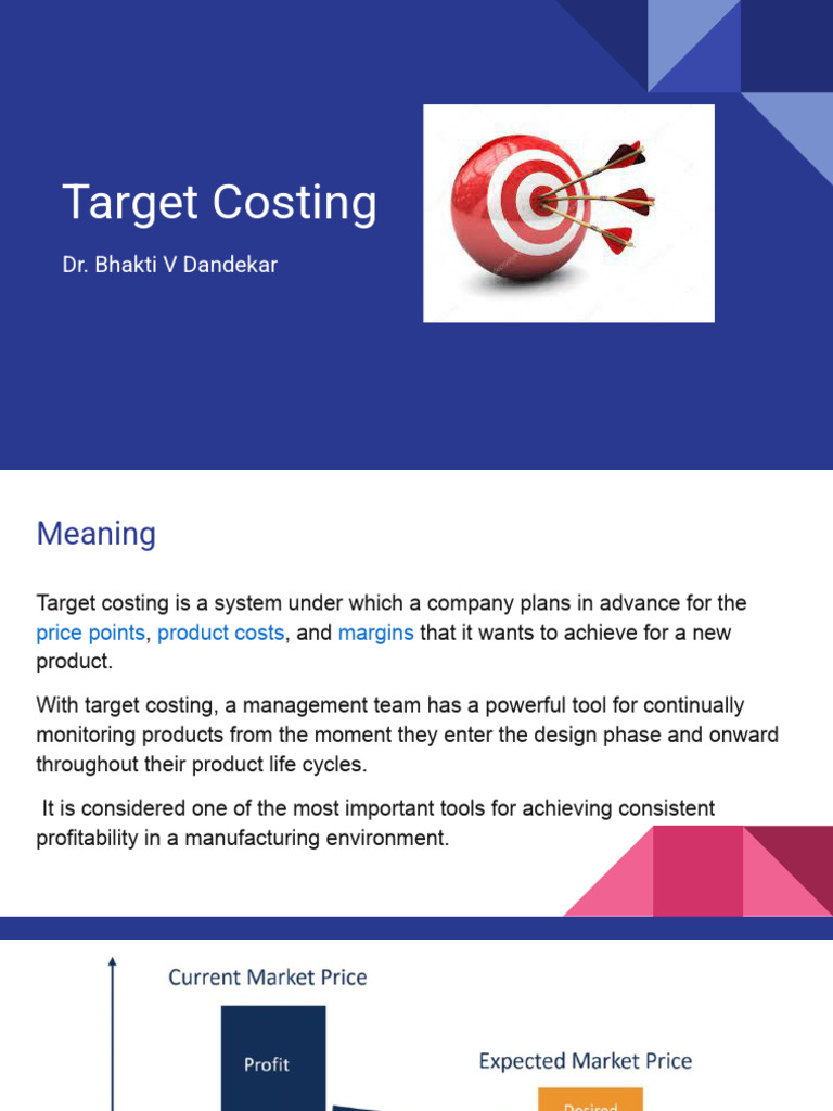 Target Costing and Throughput Costing | PDF | Marketing | Prices