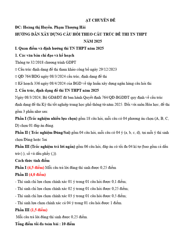 SINH HOAT CHUYEN DE Ba294 | PDF