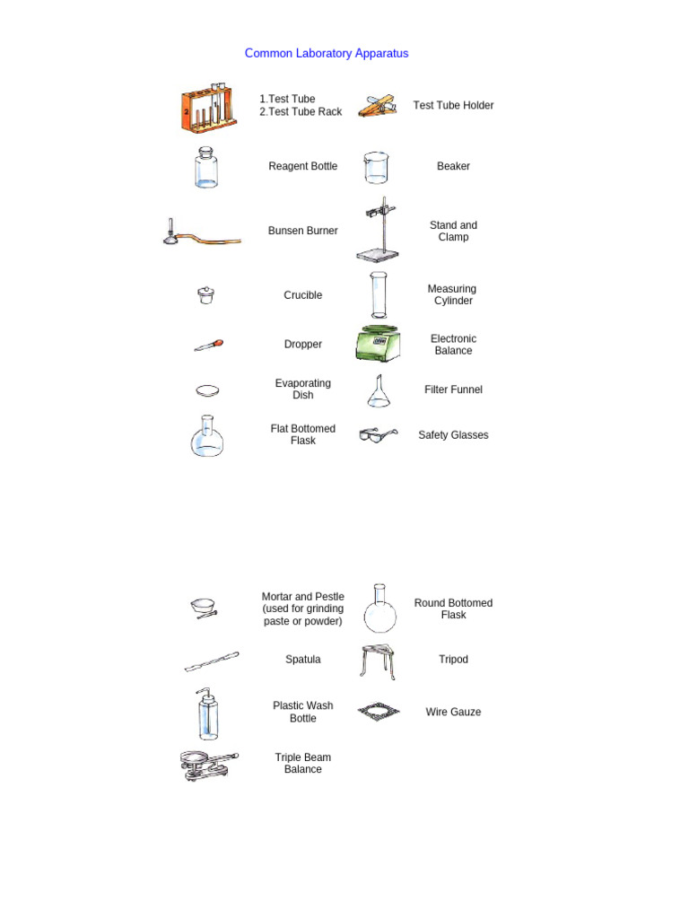 Common Laboratory Apparatus | PDF