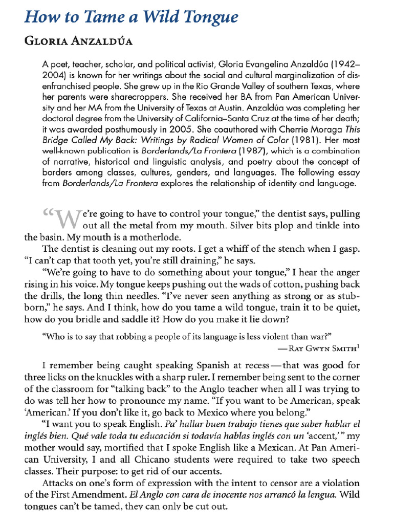 How To Tame A Wild Language | PDF | Multilingualism | Spanish Language