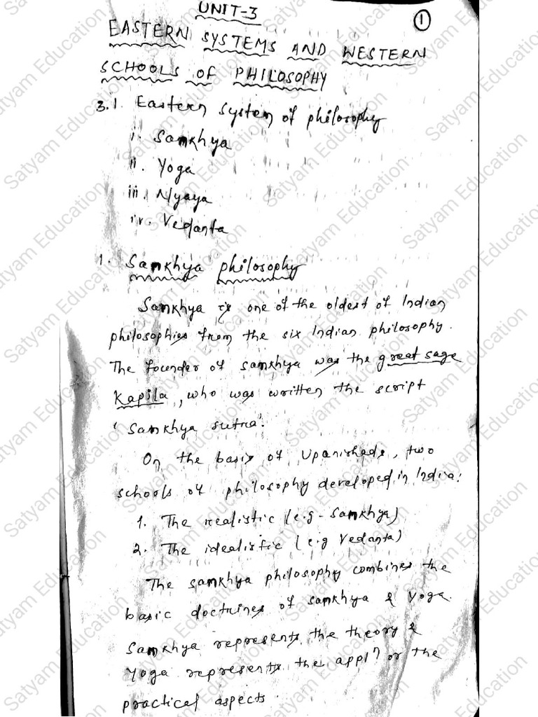 Philosophy Unit 3 Note | PDF