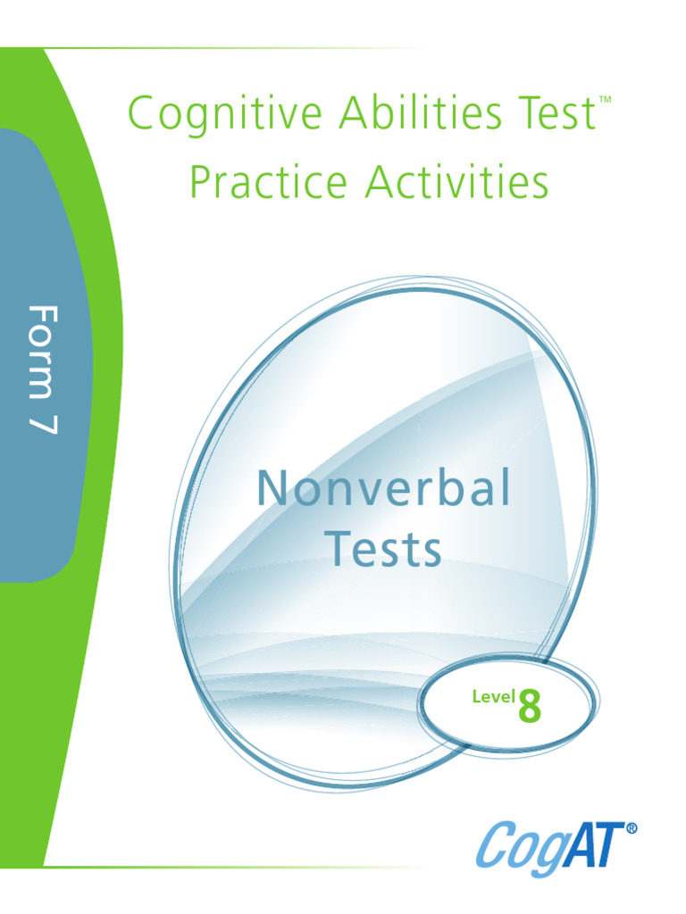 Cogat - 7 - Practice - Activities - Nonverbal - Level - 8 | PDF