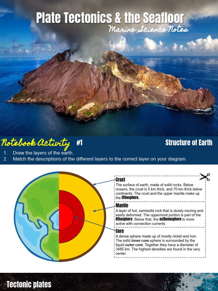 Plate Tectonics & Seafloor - Notes | PDF | Plate Tectonics | Volcano