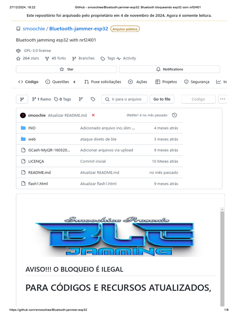 GitHub - smoochiee_Bluetooth-jammer-esp32_ Bluetooth bloqueando esp32 ...