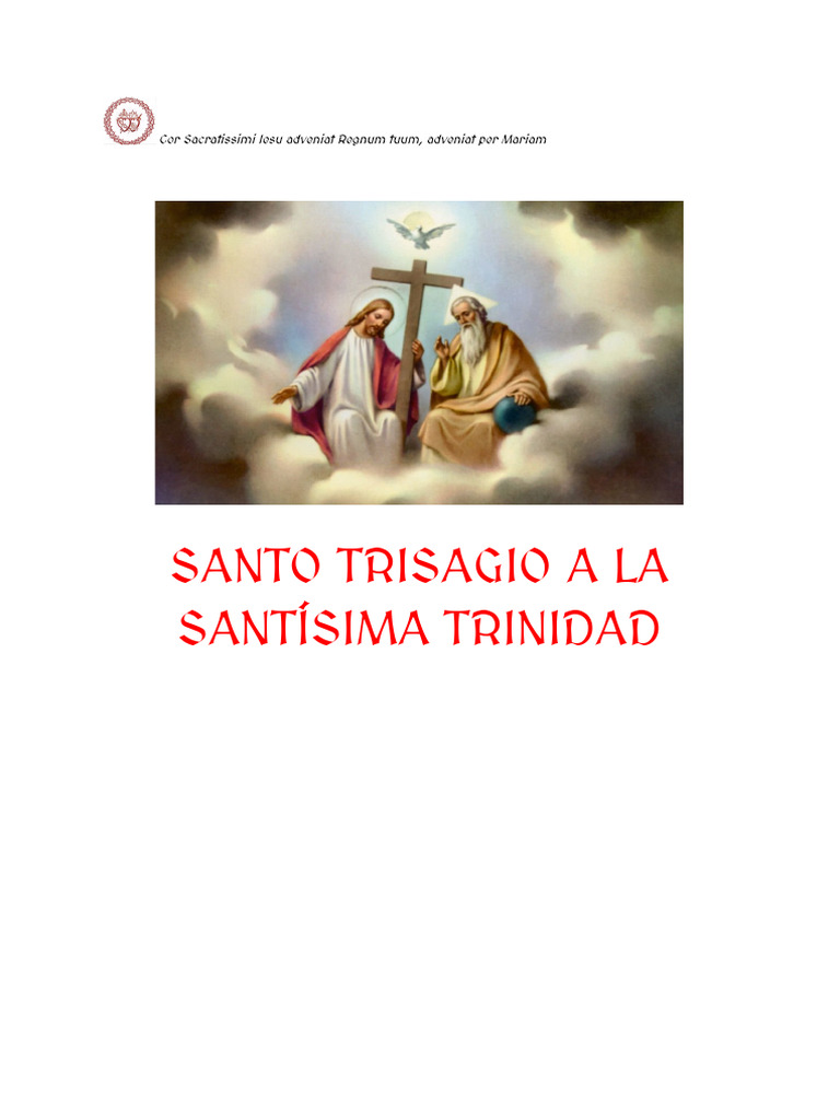 Santo Trisagio A La Santísima Trinidad | PDF | orador del Señor | Oración