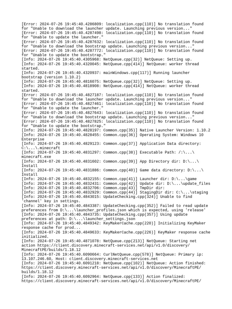 Launcher Log7 | PDF | Microsoft Software | System Software