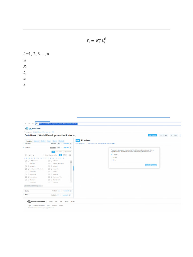 Cobb-Douglas Production Function Analysis | PDF | Microsoft Excel