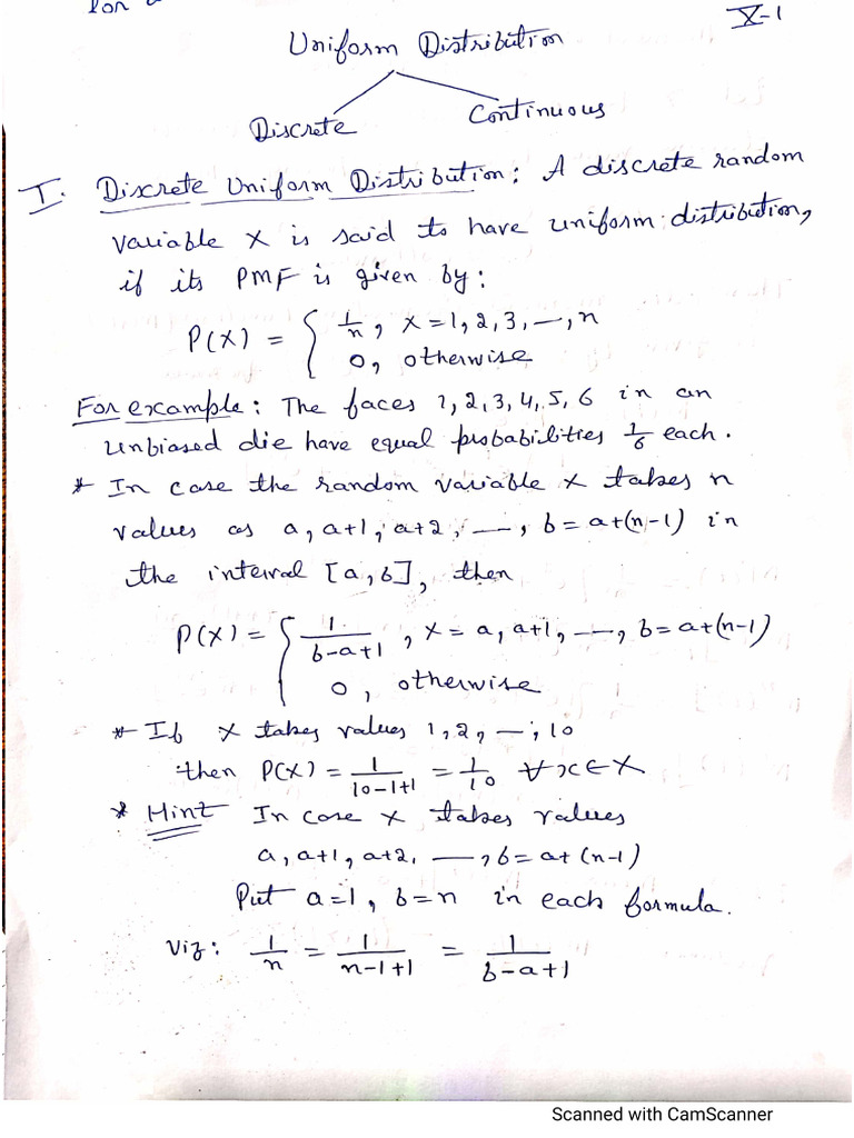 Pslp Uniform Distribution | PDF