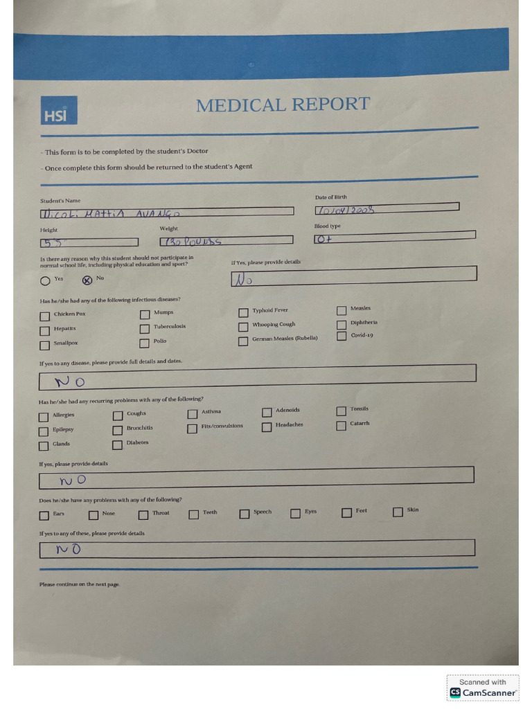 Medical report | PDF