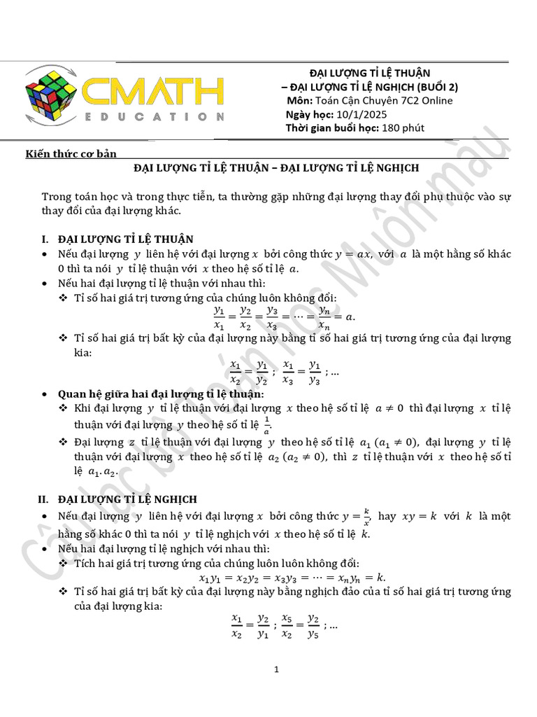 ế ức cơ bả Đại Lượ Ỉ Ệ Ậ - Đại Lượ Ỉ Ệ Ị: Ki nth n NGT L THU N NGT L NGH CH | PDF