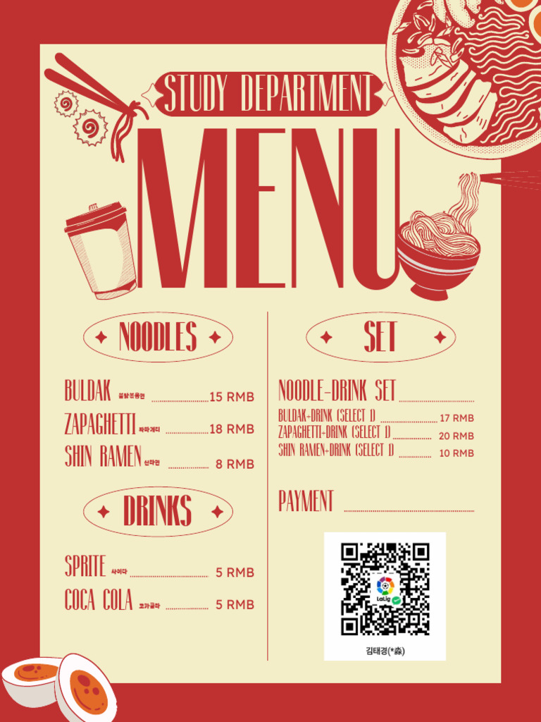Noodle Canteen Menu Overview | PDF