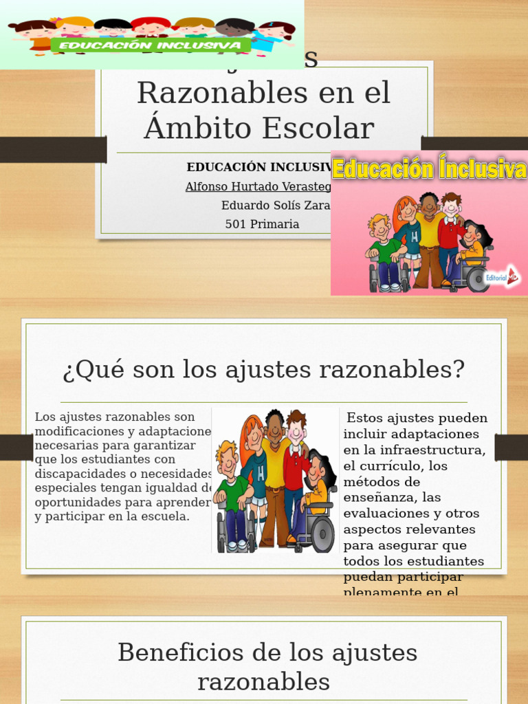 Ajustes Razonables en El Ámbito Escolar | PDF | Inclusión (Educación ...