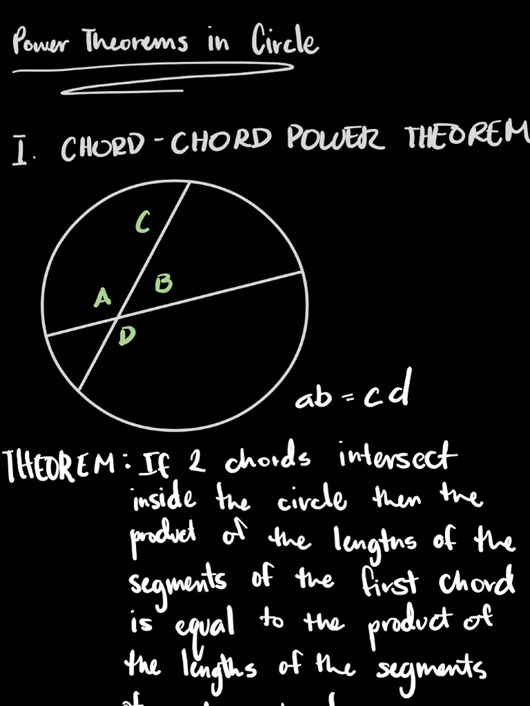 Power Theorem in Circles_250131_153859 | PDF