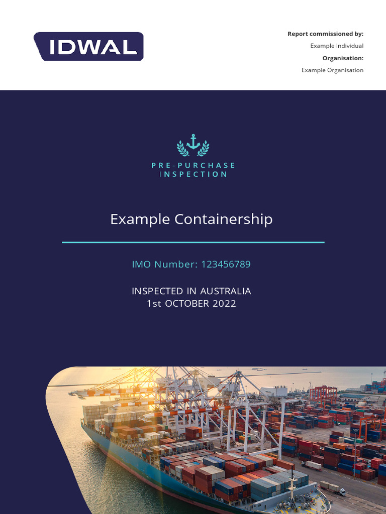 Example Vessel Inspection Report 2022 | PDF | Water Transport | Ships