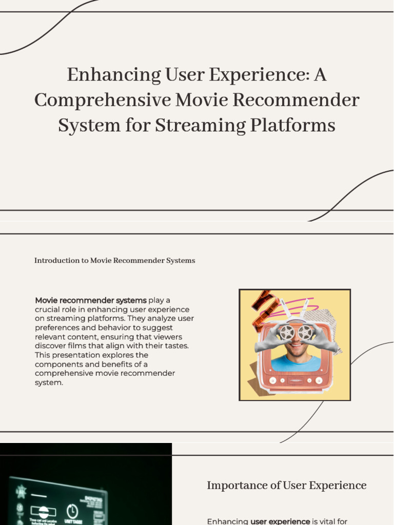 Slidesgo Enhancing User Experience A Comprehensive Movie Recommender ...
