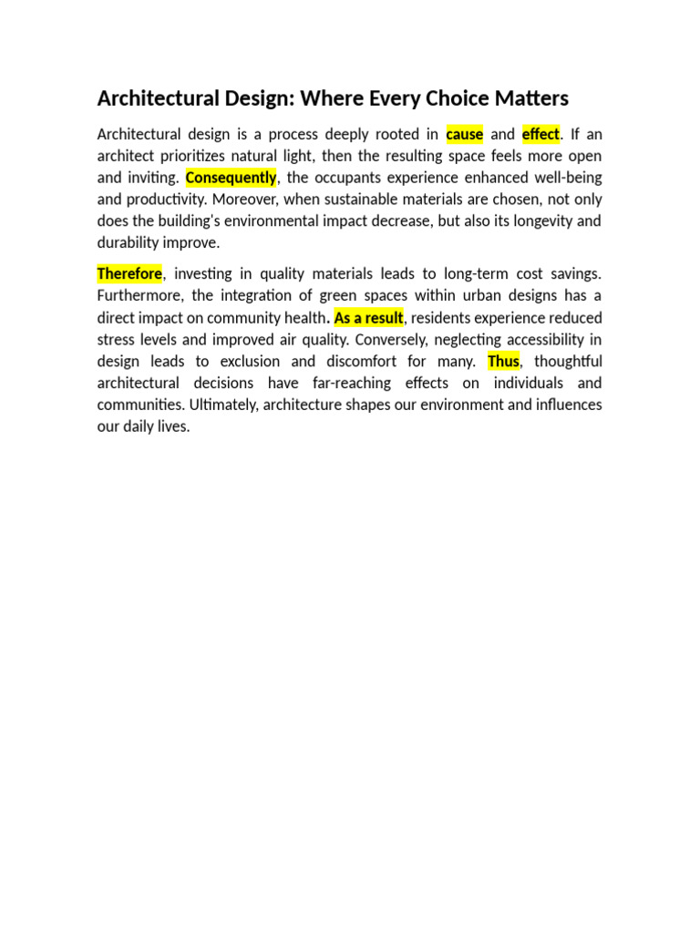 Impact of Architectural Choices | PDF