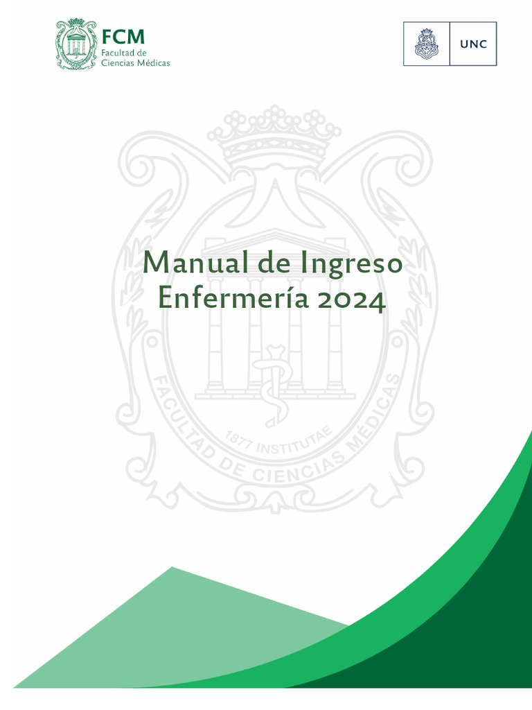 Manual Ingreso Enfermería UNC 2024 | PDF | Aprendizaje | Razonamiento deductivo
