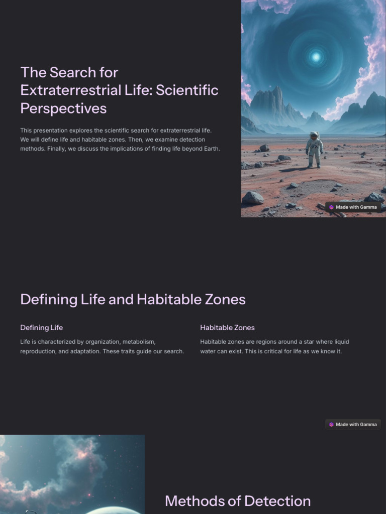 Search for Extraterrestrial Life Explained | PDF