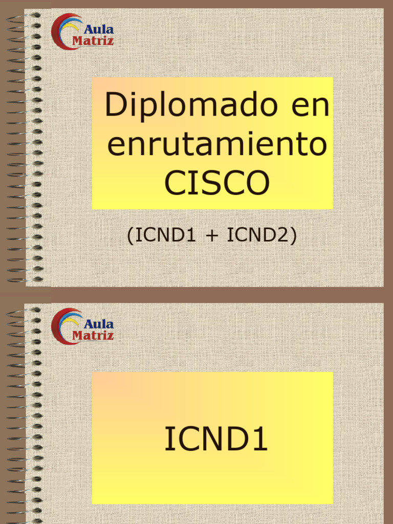 Manual Cisco ICND1 | PDF | Enrutador (Computación) | Red de computadoras