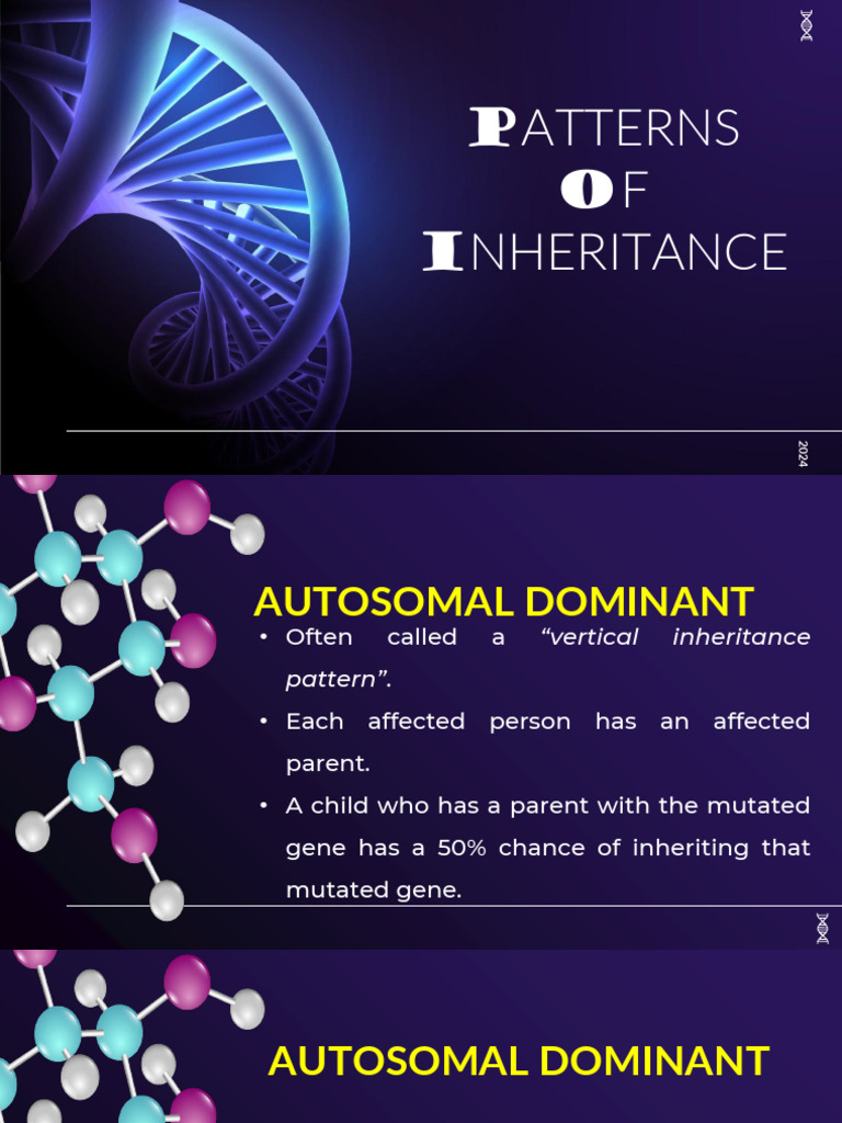 UNIT VI. PATTERNS OF INHERITANCE | PDF
