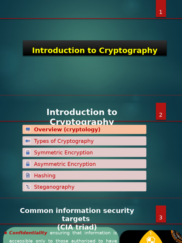 Lec-3 Basic Cryptography | PDF | Cryptography | Encryption