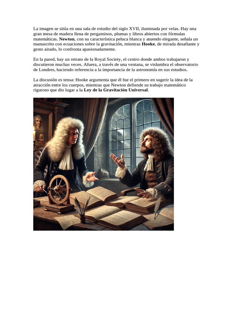 Discusión Hooke y Newton | PDF