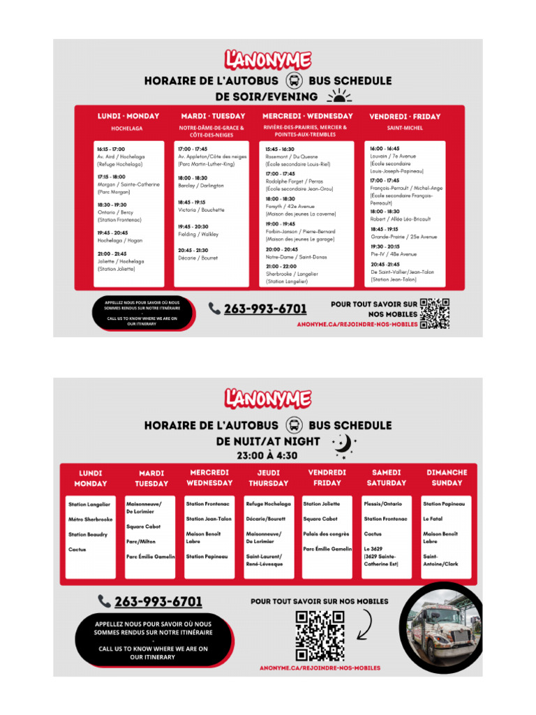Horaire Du Bus Web 04-02-2025 | PDF